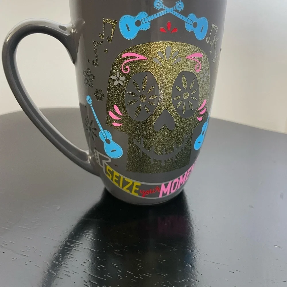 Disney | Dining | Disney Pixar Coco Gray And Red Mug With Blue And ...
